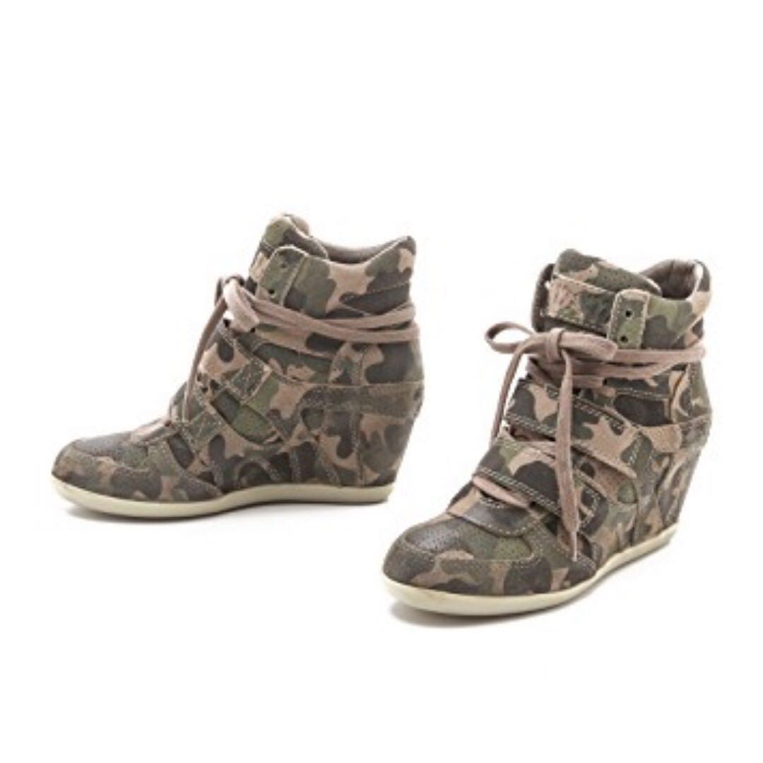Ash - Bea Wedge Sneakers (Camo/Topo), Women's Fashion, Footwear ...