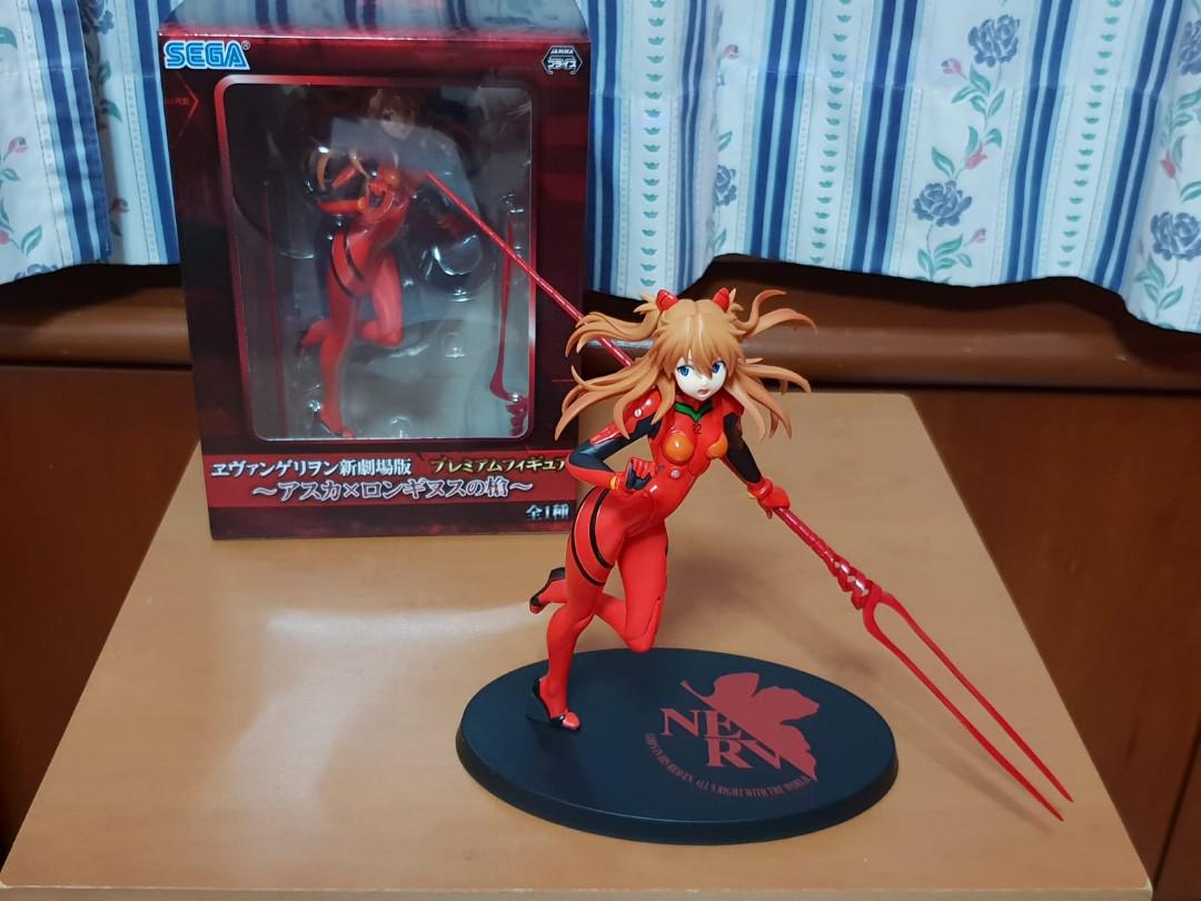 Authentic SEGA Premiun Figure: Evangelion Asuka Longinus Spear, Hobbies ...