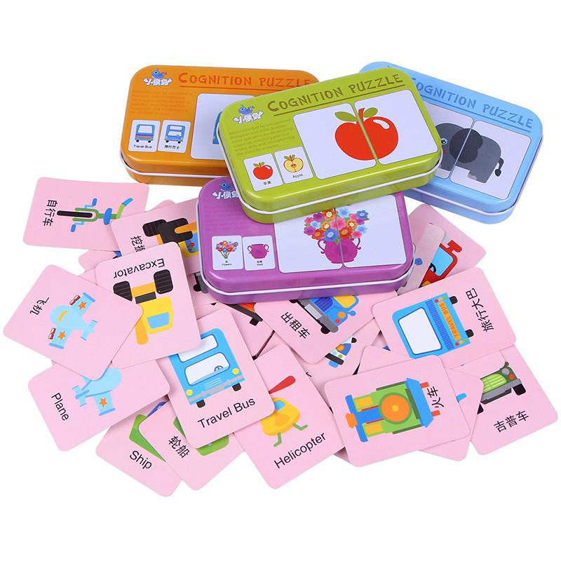 Baby Cognitive Puzzle Cards, Babies & Kids, Infant Playtime on Carousell