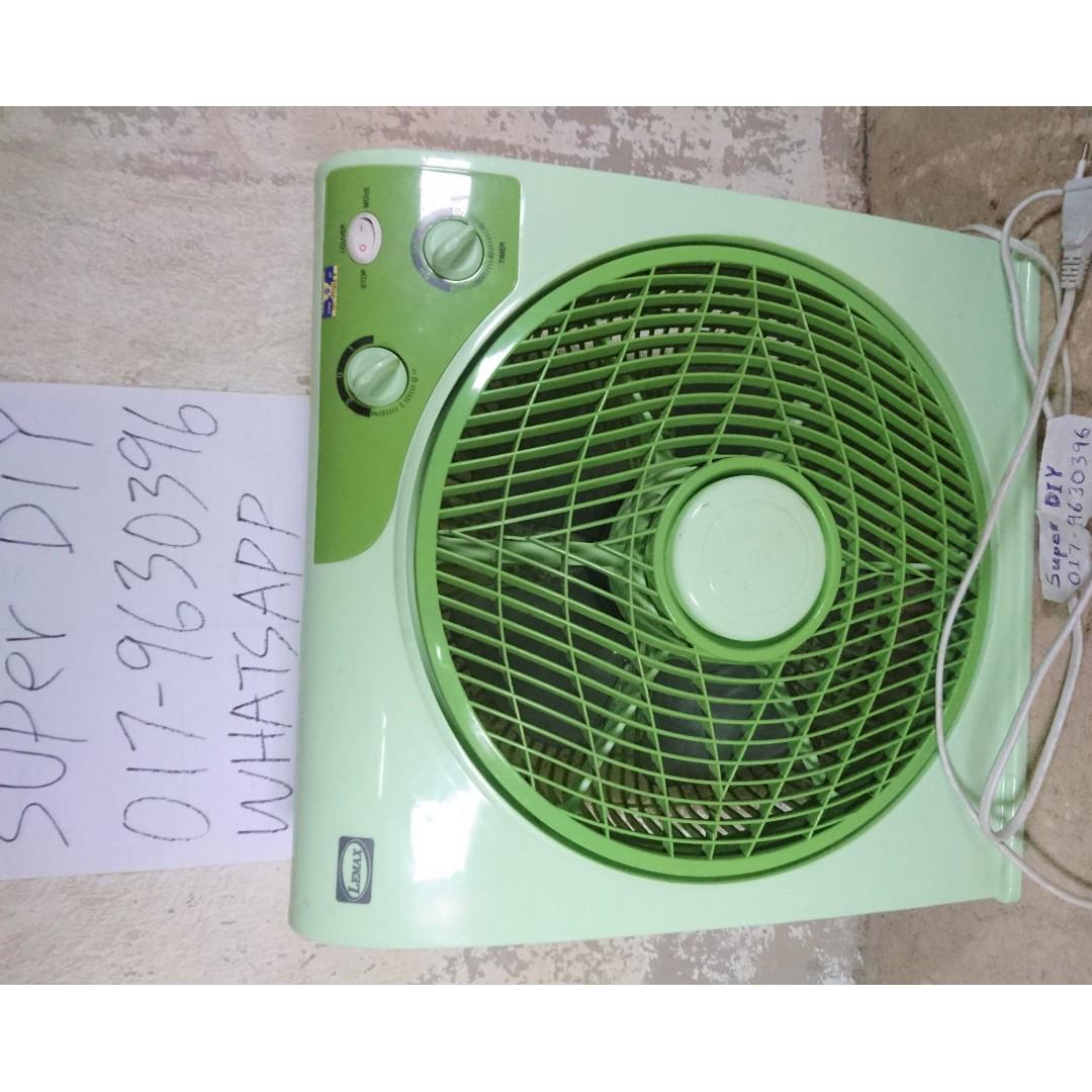 Box Fan 12" inch kipas besar kuat angin 3 speed, Furniture & Home ...