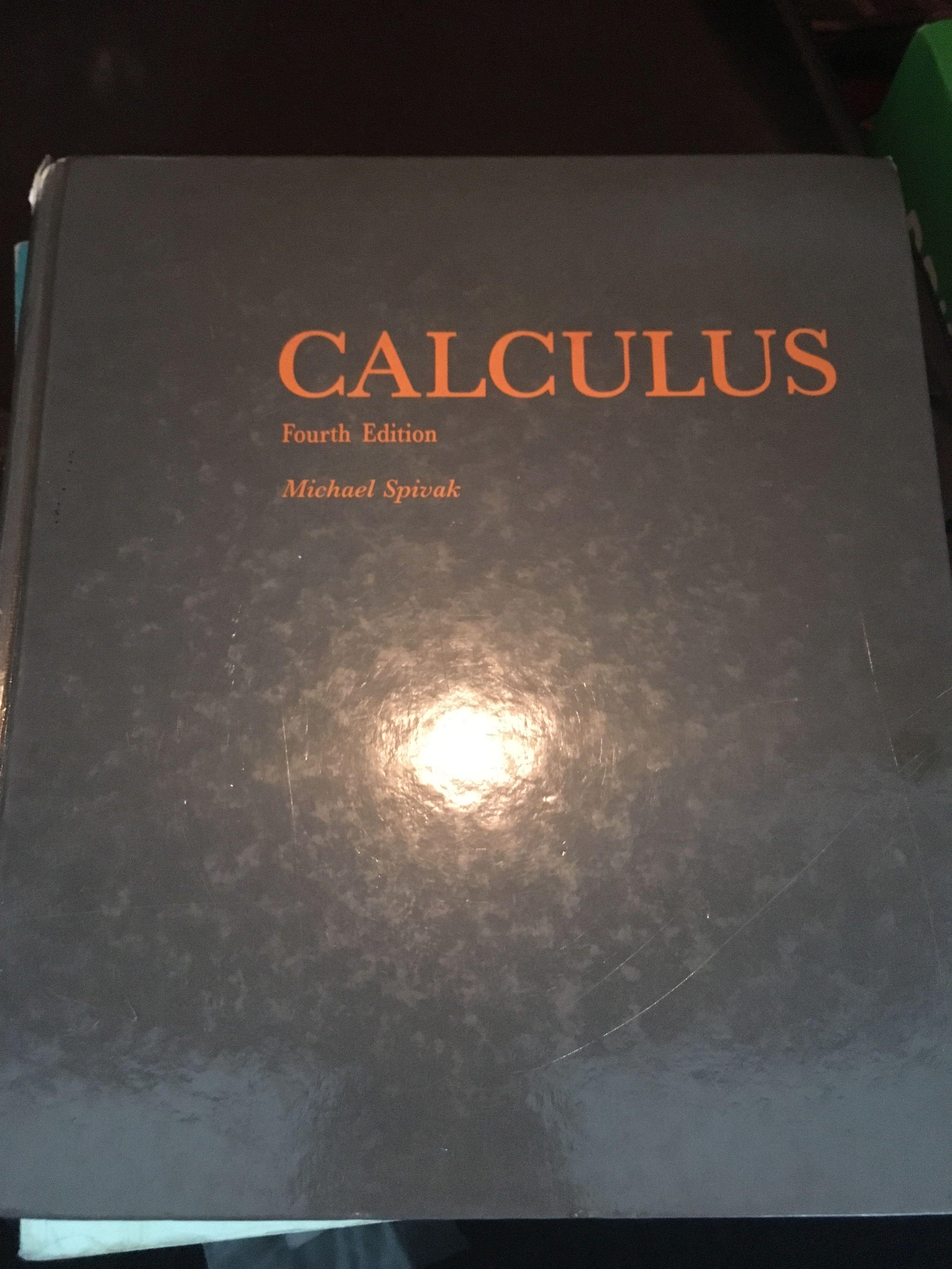 Calculus-Fourth edition by Michael Spivak, Hobbies & Toys, Books ...