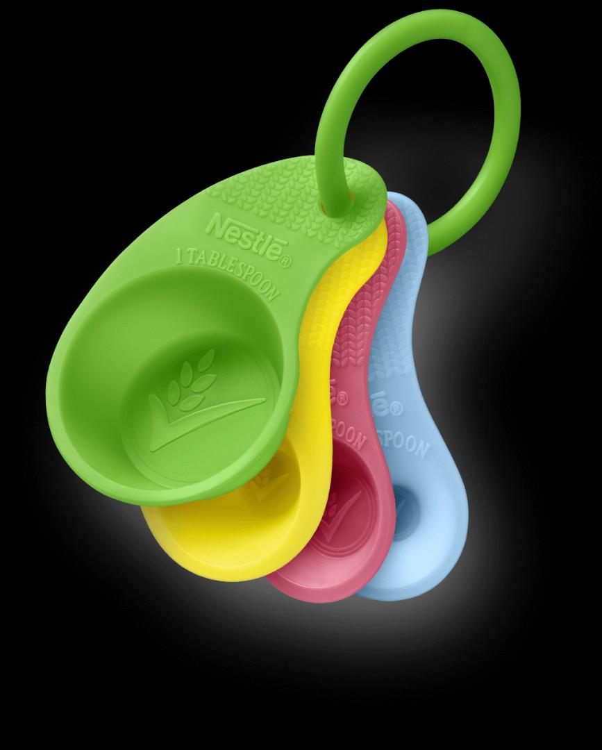 Coloured measuring spoons, Furniture & Home Living, Kitchenware ...