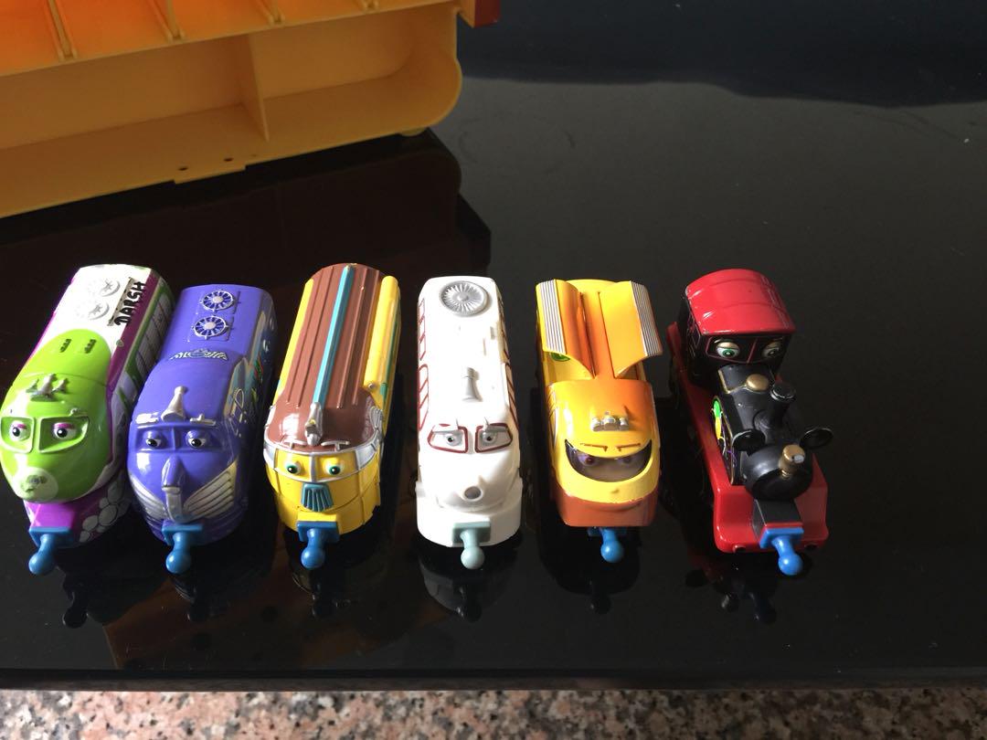 Disney Chuggington characters - Action Chugger carry case with 6 ...