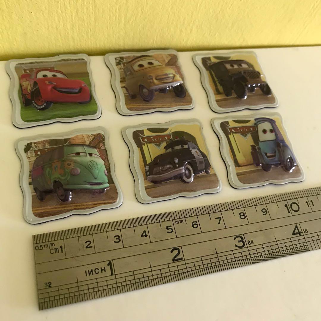 Disney Pixar Cars Magnets Square Deco For Magnet Board, Hobbies & Toys ...