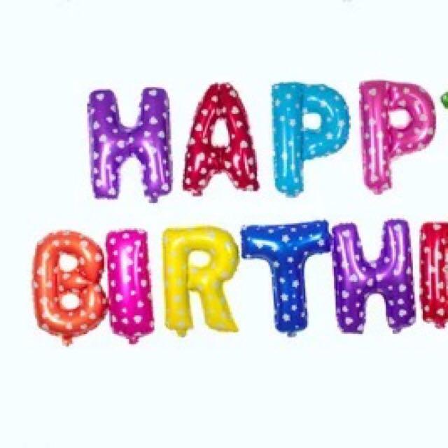 Happy Birthday Balloons, Hobbies & Toys, Stationery & Craft, Occasions ...