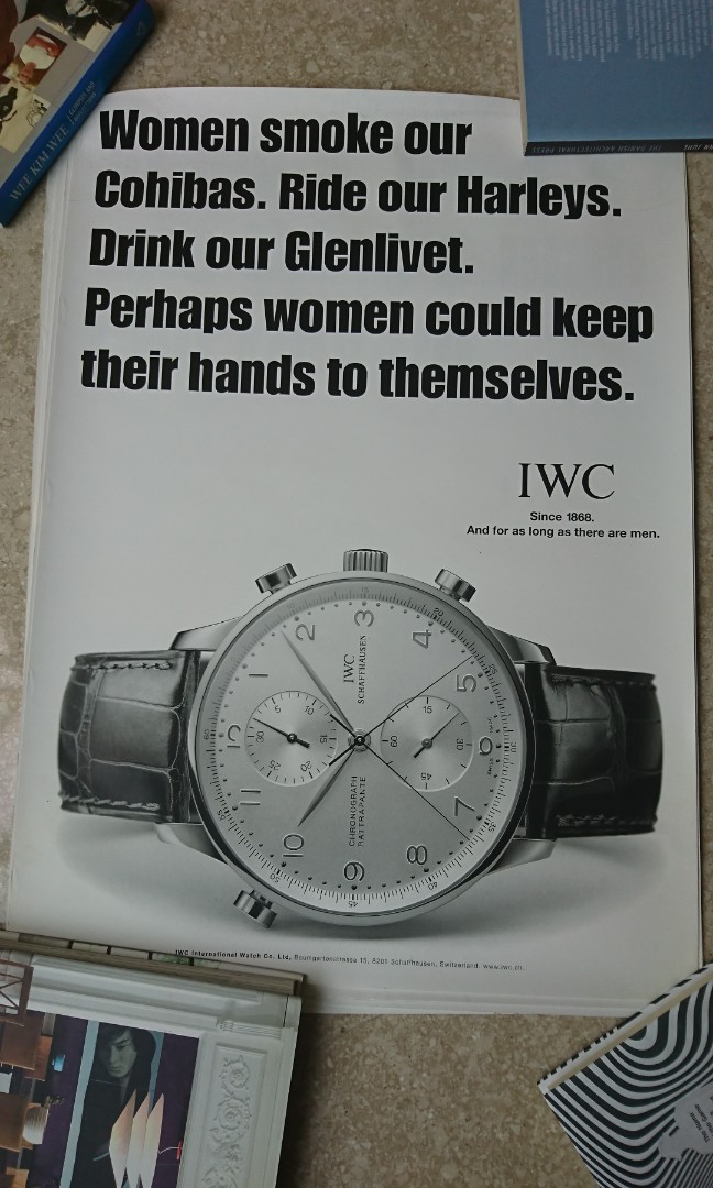 IWC Campaign Poster, Luxury, Watches on Carousell