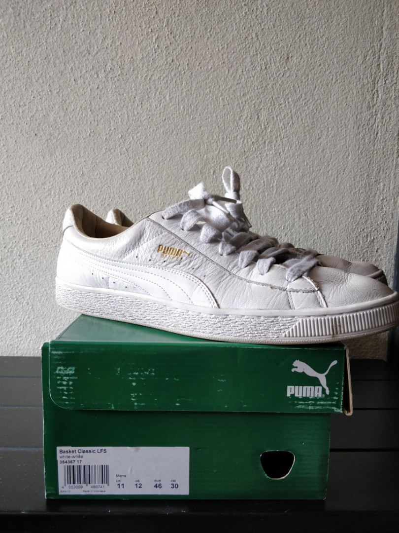 Puma Classic White Leather Sneaker LFS, Men's Fashion, Footwear ...