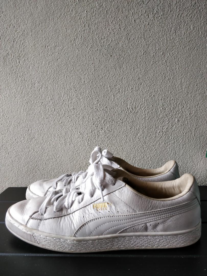 Puma Classic White Leather Sneaker LFS, Men's Fashion, Footwear ...