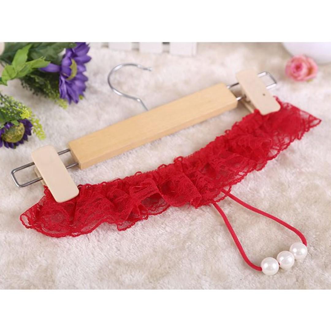 Red Chinese Style Lingeries with Oriental Pearl Tong, Women's Fashion ...