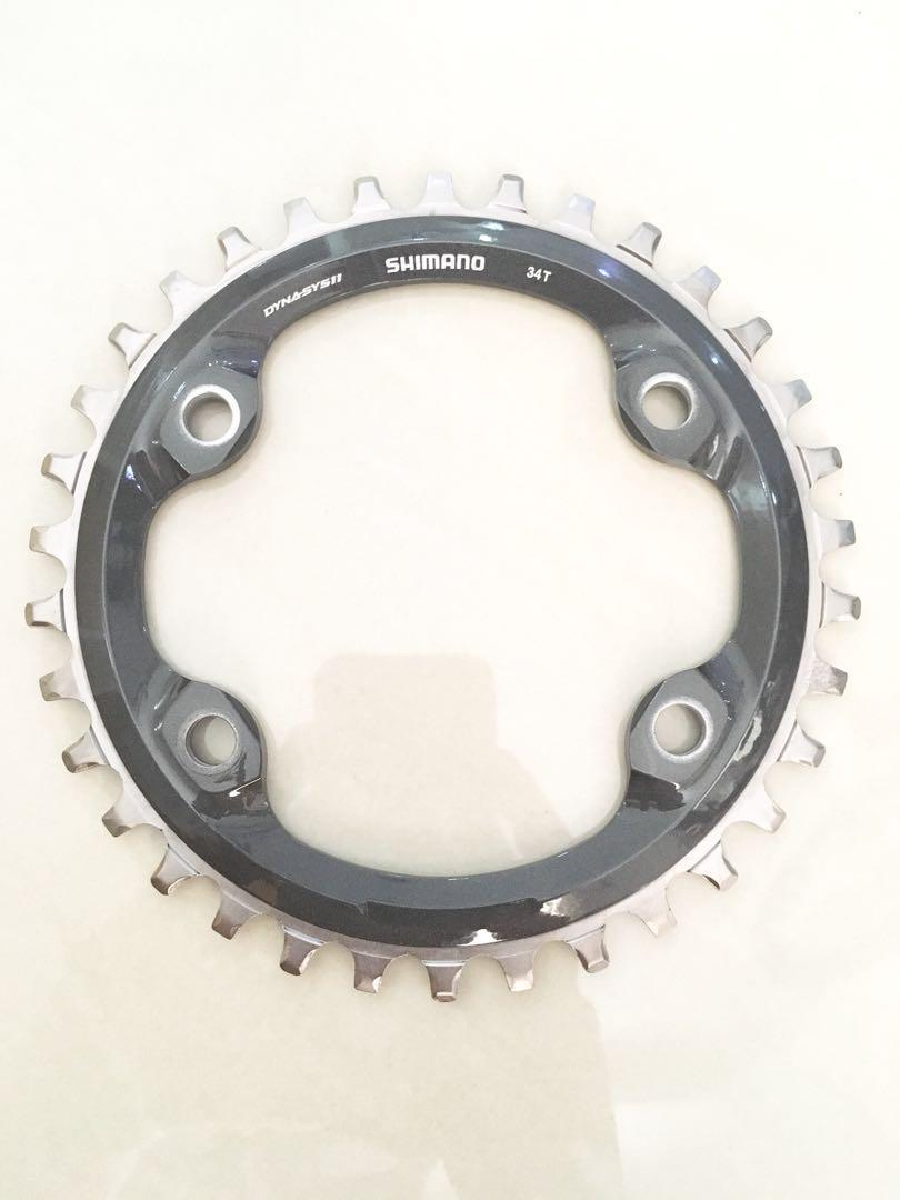 Shimano Deore XT M8000 Chainring 34T CRM81, Sports Equipment, Bicycles & Parts, Parts ...