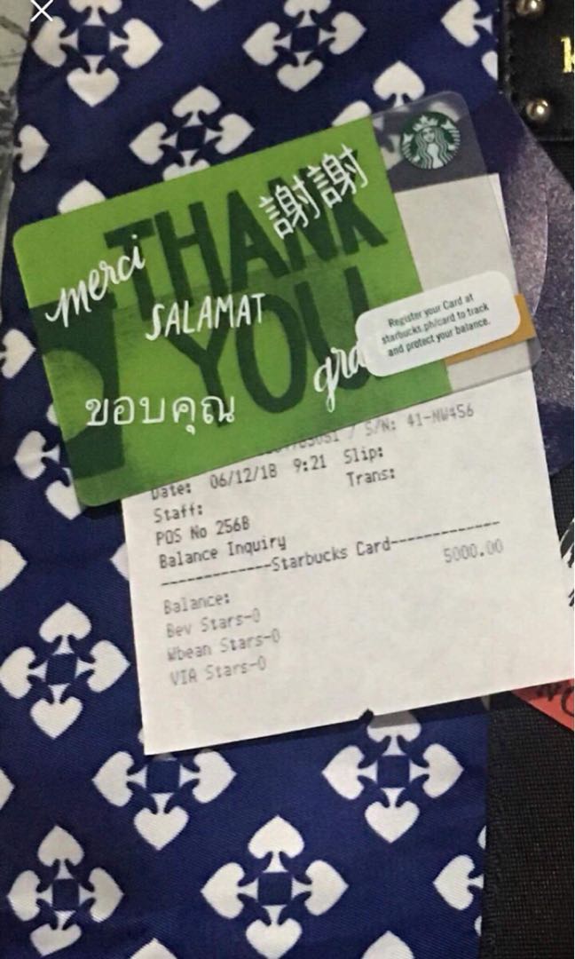 Starbucks Card, Tickets & Vouchers, Store Credits on Carousell
