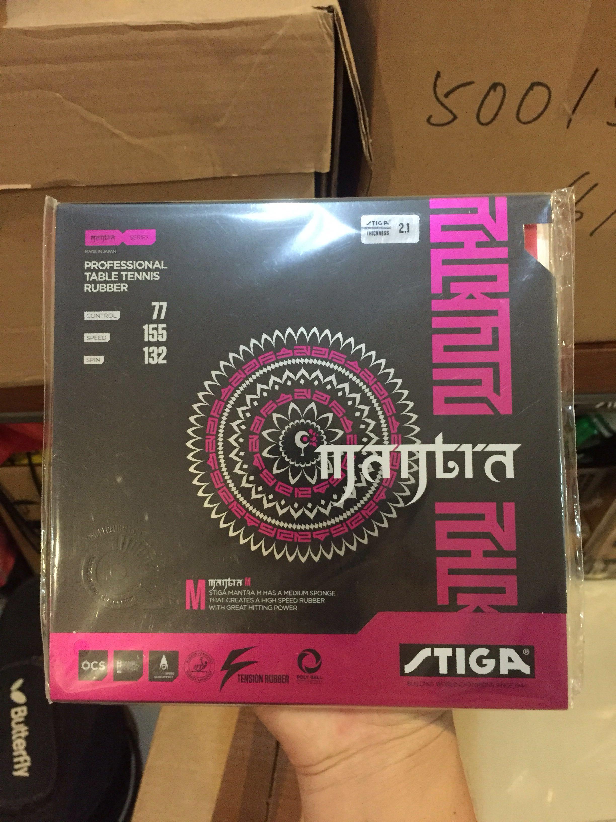 STIGA Mantra M (Table Tennis Rubber), Sports Equipment, Sports & Games ...