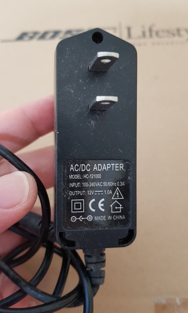 Power Adapter HC-121000 100-240V 12V 1.0A Barrel Plug Wall Power Supply ...