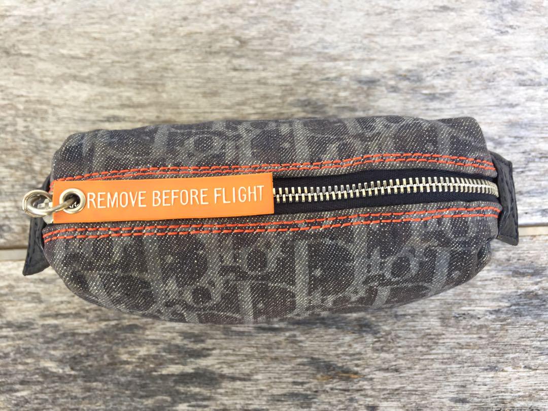 Authentic Christian Dior “Remove Before Flight” Pouch Bag, Luxury, Bags ...