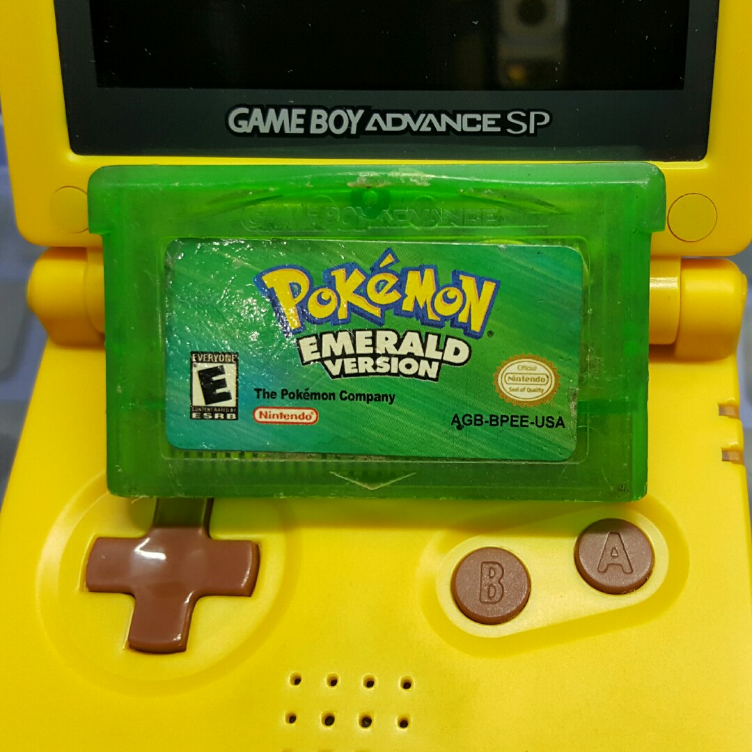 Authentic Repro label Pokemon Emerald, Video Gaming, Video Game ...