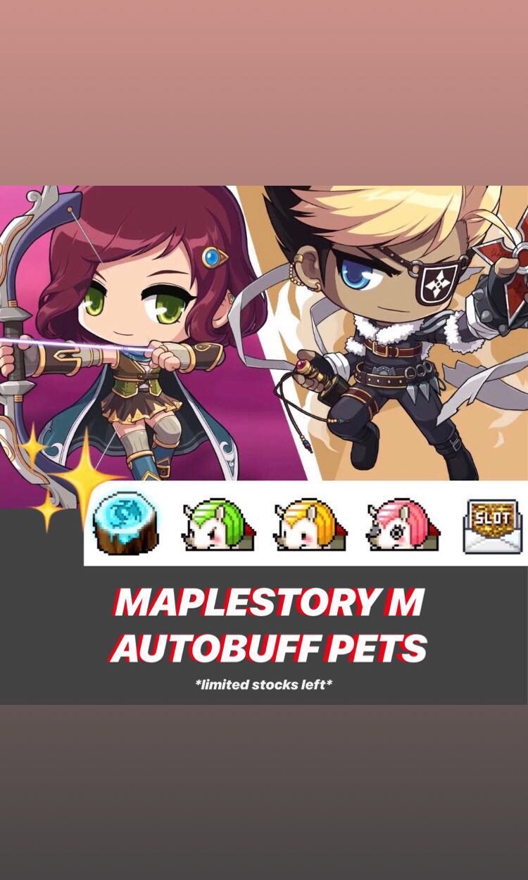 Autobuff Pets Maplestory M, Video Gaming, Gaming Accessories, Game Gift ...