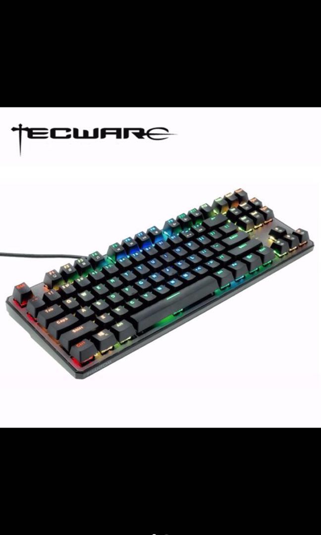 BNIB Authentic Tecware Phantom Mechanical Keyboard 87 Key, RGB ...
