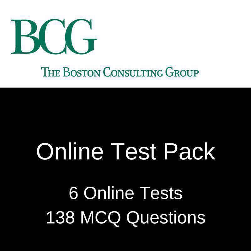 Boston Consulting Group BCG Online Test Practice and Preparation Pack ...