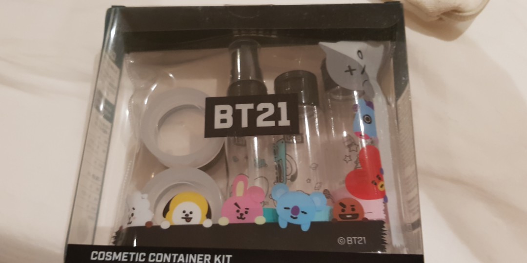 BT21 Cosmetic Container Kit, Hobbies & Toys, Memorabilia & Collectibles ...