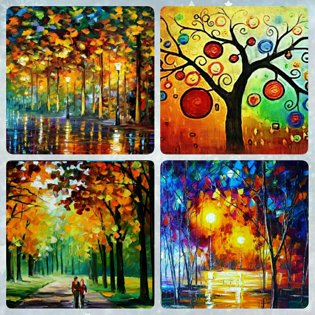 Canvas frame motif pokok, Furniture & Home Living, Home Decor, Wall ...