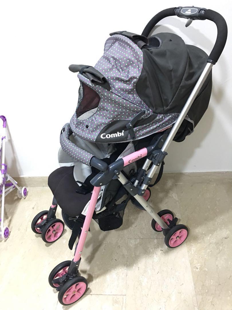 Combi Pink Stroller, Babies & Kids, Going Out, Strollers on Carousell