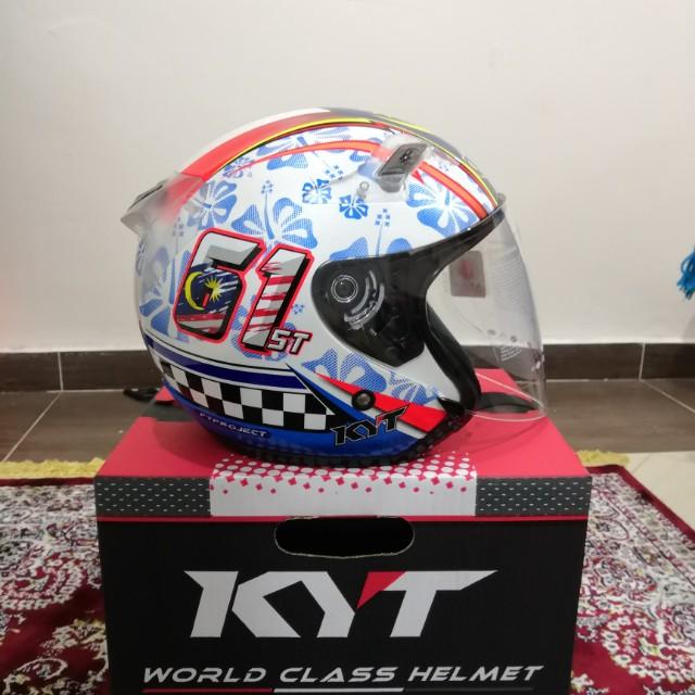 Helmet kyt merdeka edition, Motorbikes on Carousell