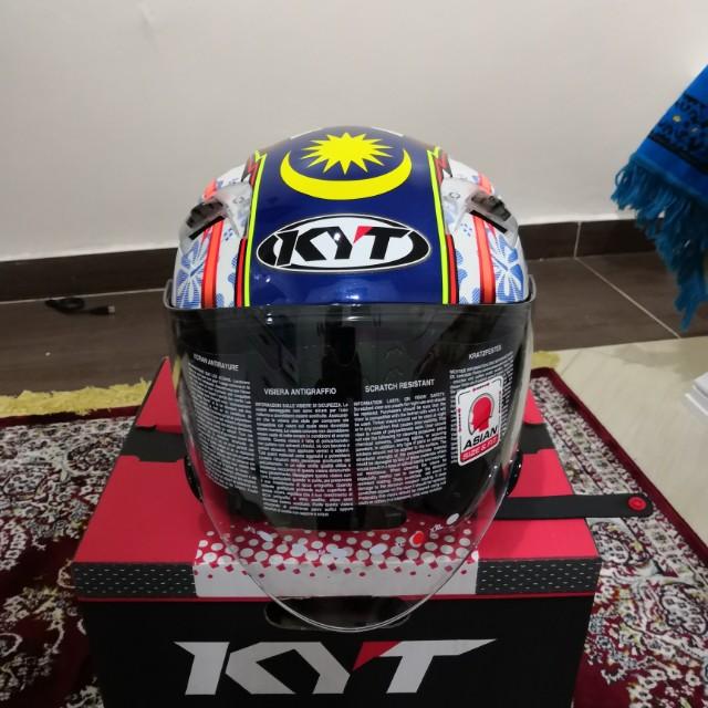 Helmet kyt merdeka edition, Motorbikes on Carousell