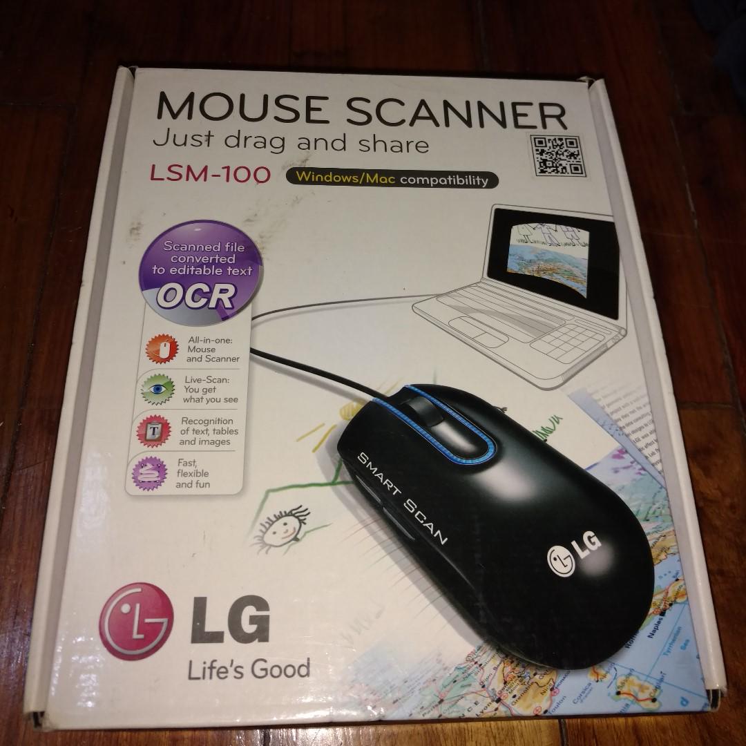 LG LSM-100 Mouse Scanner, Computers & Tech, Printers, Scanners ...