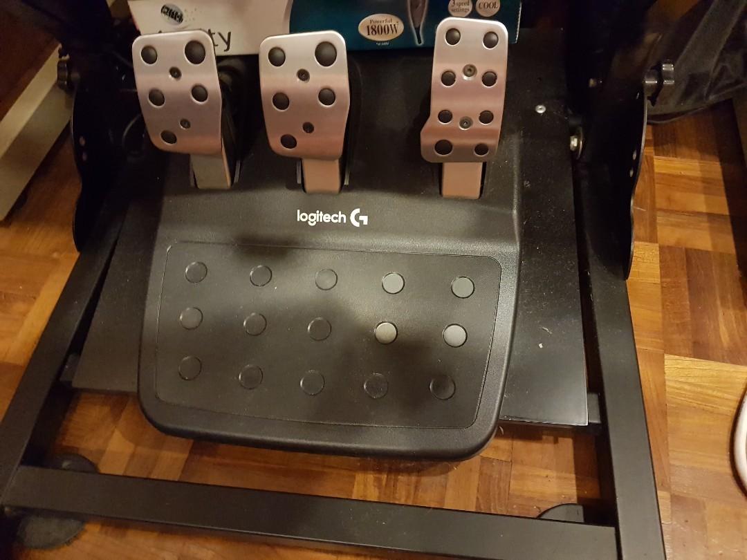 Logitech g29 driving wheels with gear stick(ps4/pc), Video Gaming ...