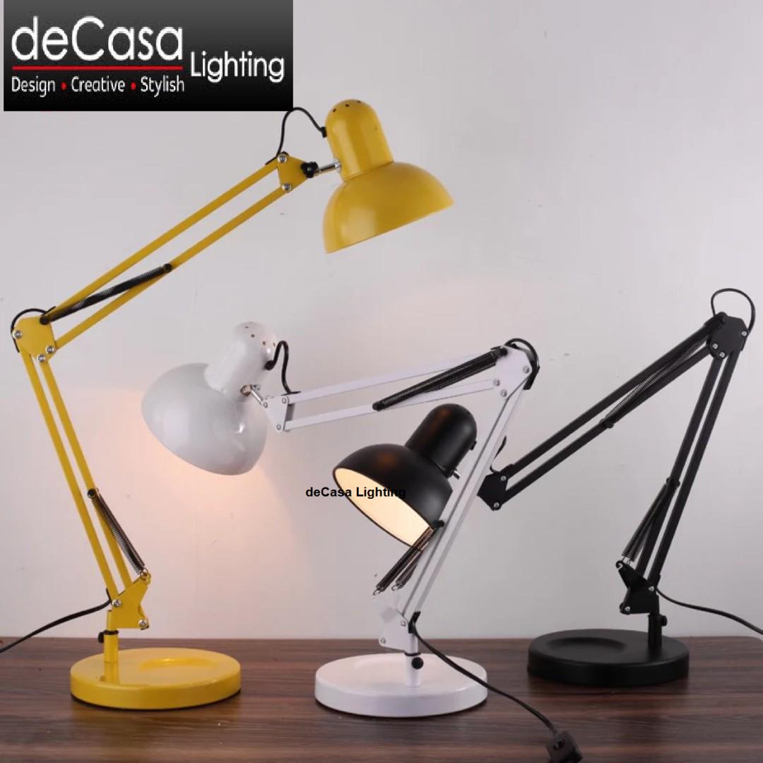 Modern Table Lamp Desk Study Lamp CLIP TABLE LAMP CLAMP TYPE, Furniture ...