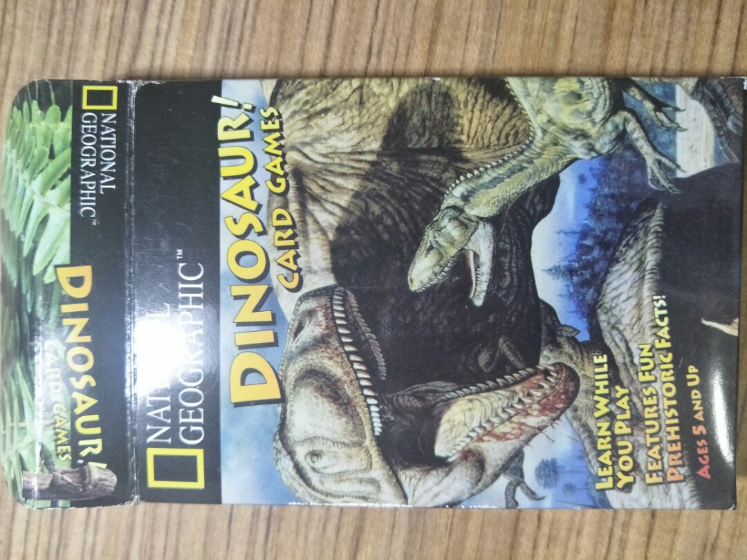 National Geographic Dinosaur card game for kids, Hobbies & Toys, Toys ...
