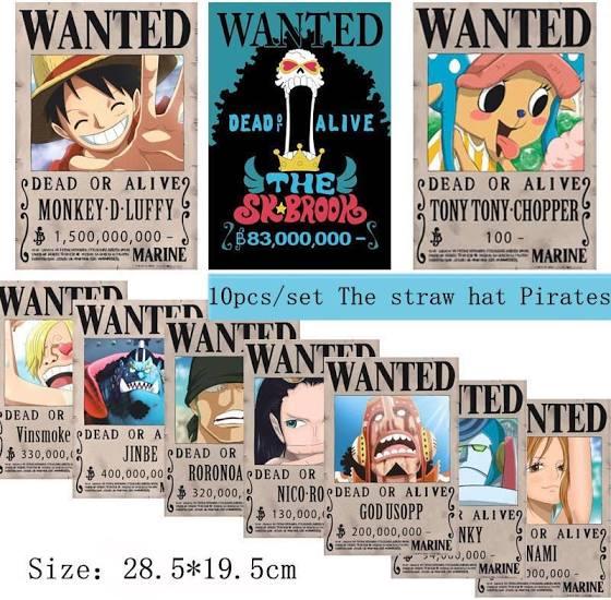 One Piece Wanted Stickers, Hobbies & Toys, Books & Magazines, Children ...