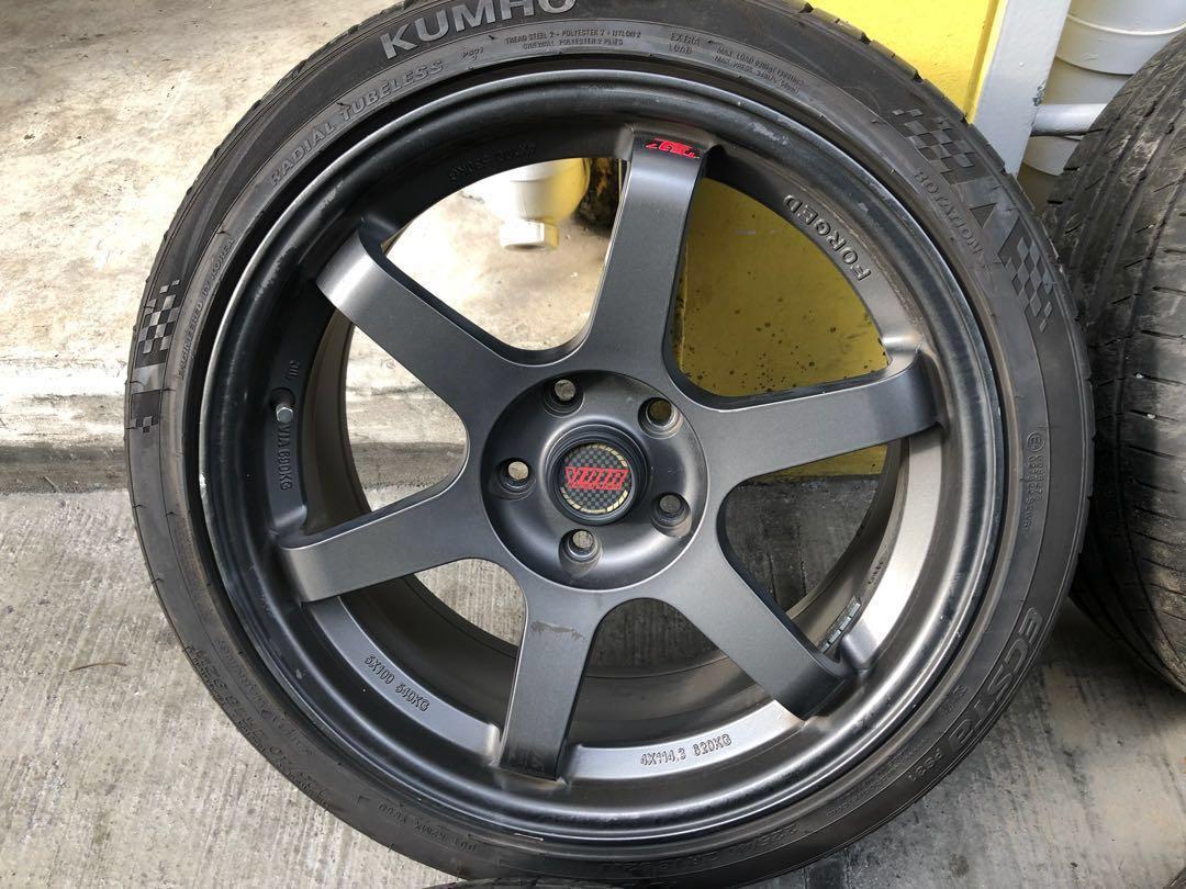Volks Racing OEM sport rim set, Car Accessories, Tyres & Rims on Carousell