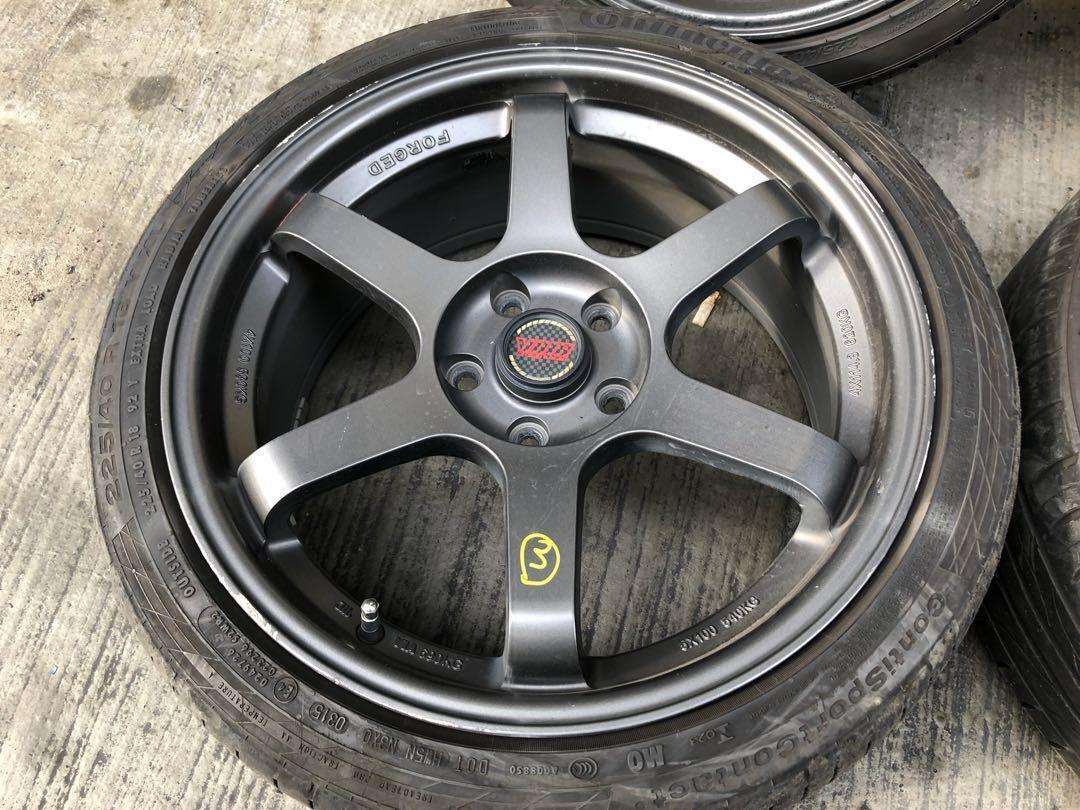 Volks Racing OEM sport rim set, Car Accessories, Tyres & Rims on Carousell