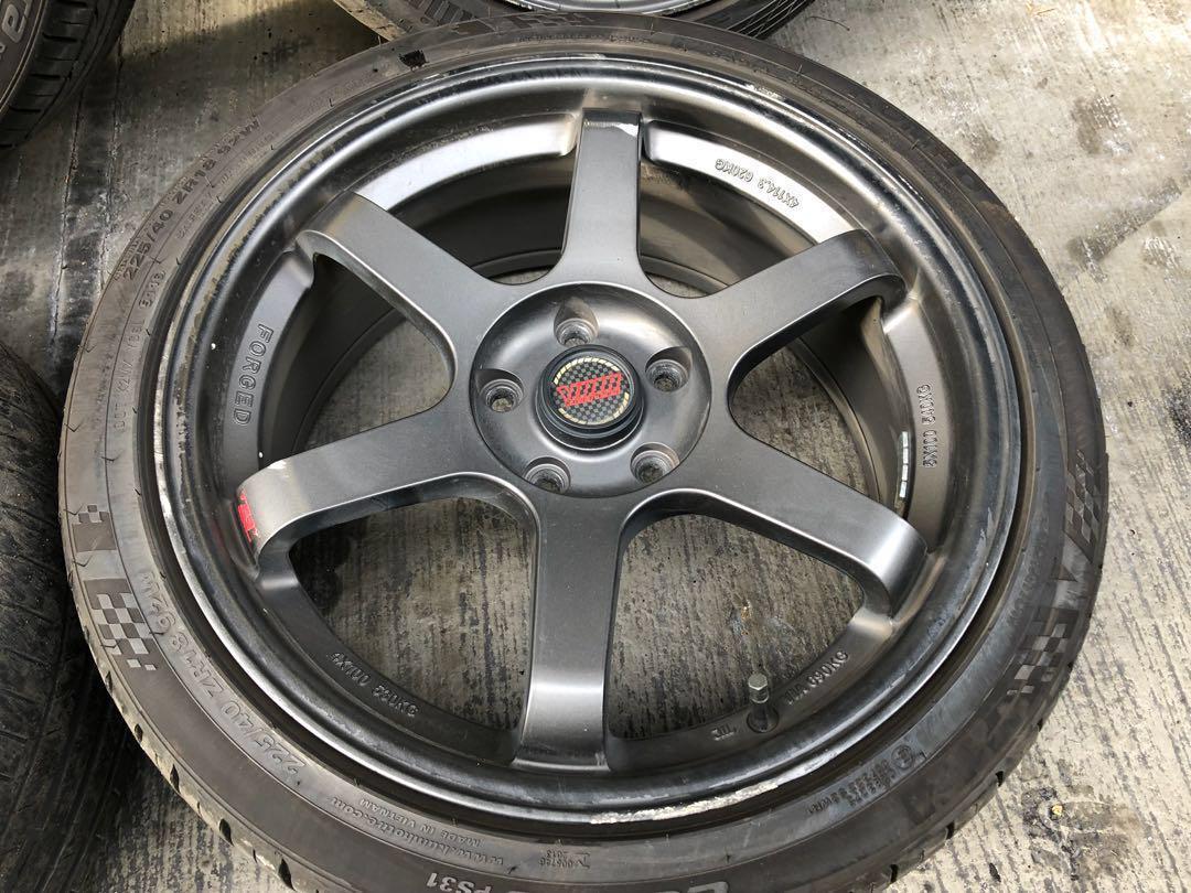 Volks Racing OEM sport rim set, Car Accessories, Tyres & Rims on Carousell