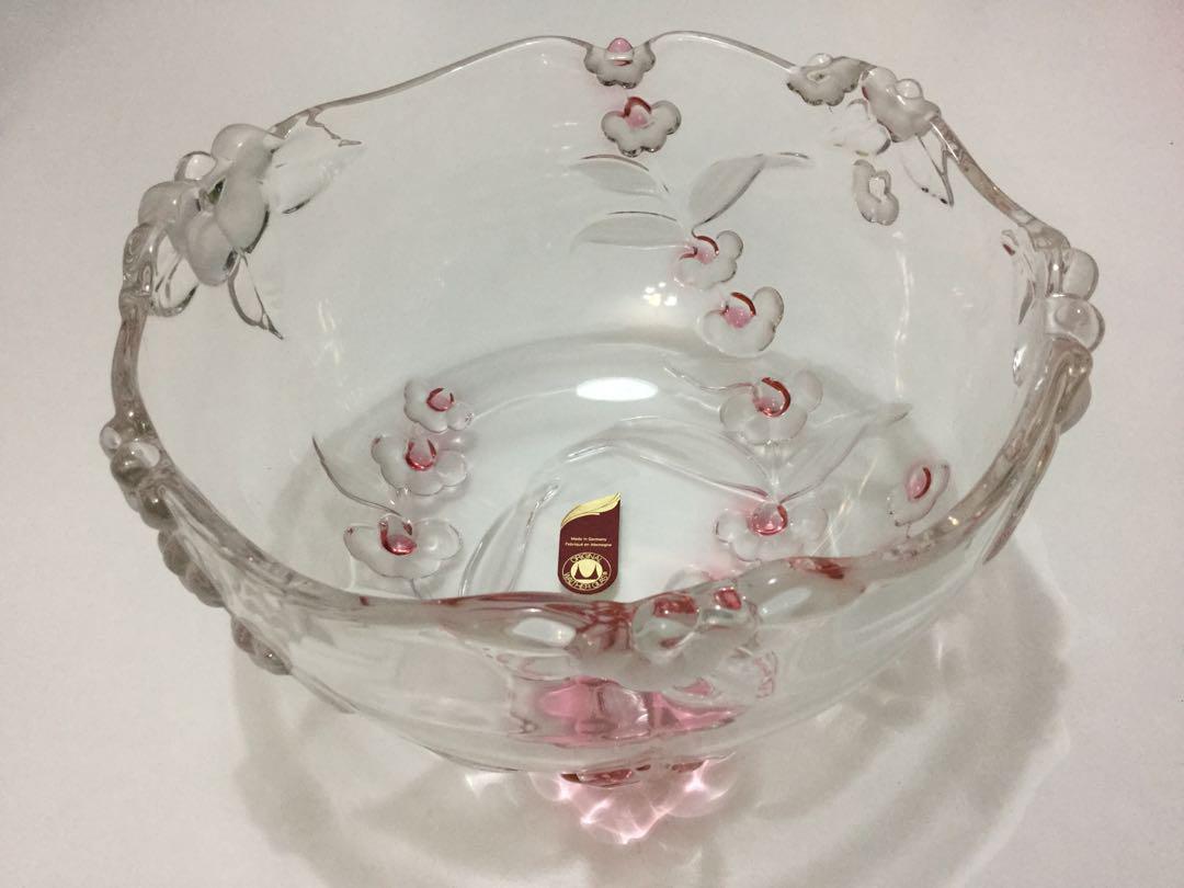 Walther Glass Crystal Bowl, Furniture & Home Living, Kitchenware ... Walther Glass Crystal Bowl, Furniture & Home Living, Kitchenware ...