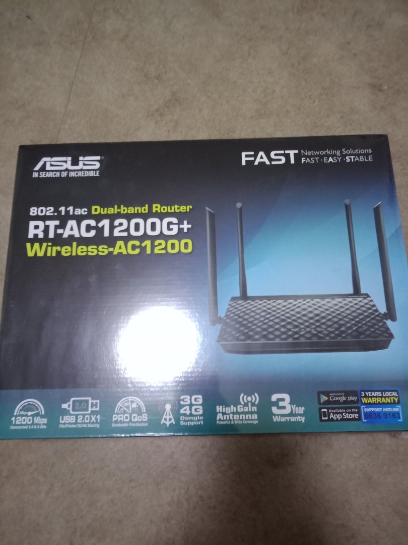 Asus AC1200G+, Computers & Tech, Parts & Accessories, Networking on ...