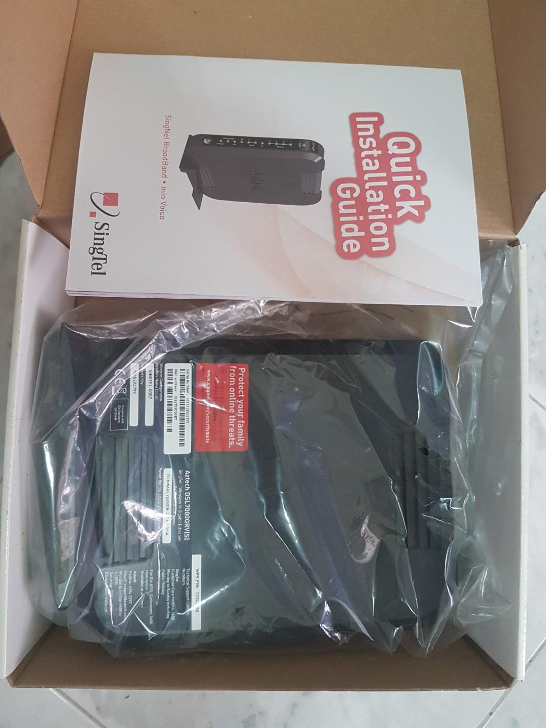 Aztech Singtel Router, Computers & Tech, Parts & Accessories ...