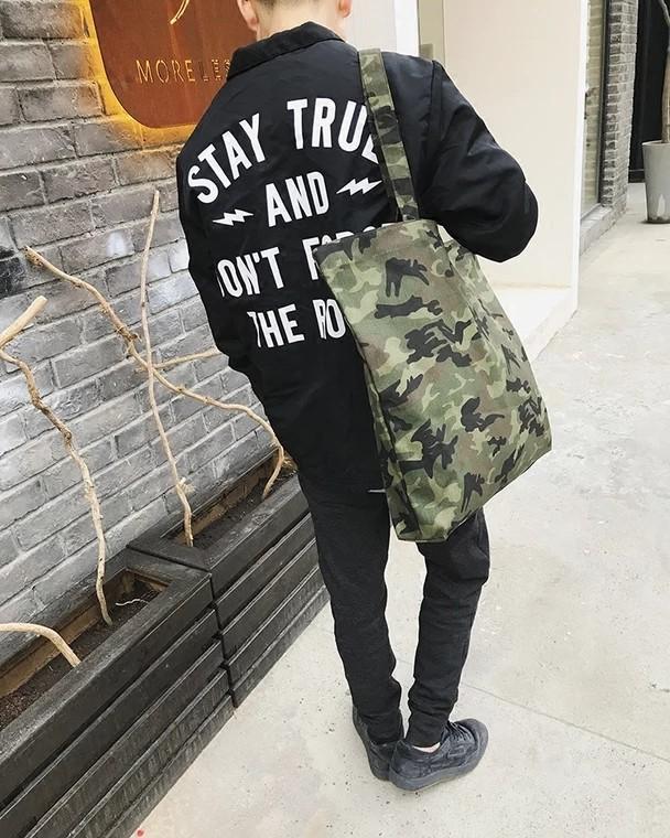 SAF Camo Design Big tote bah. Go plastic free, save the earth!, Men's ...