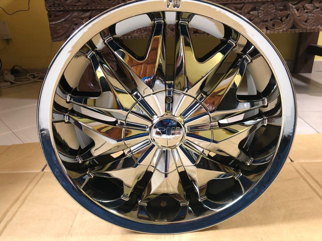 Chrome Rims, Car Accessories, Tyres & Rims on Carousell