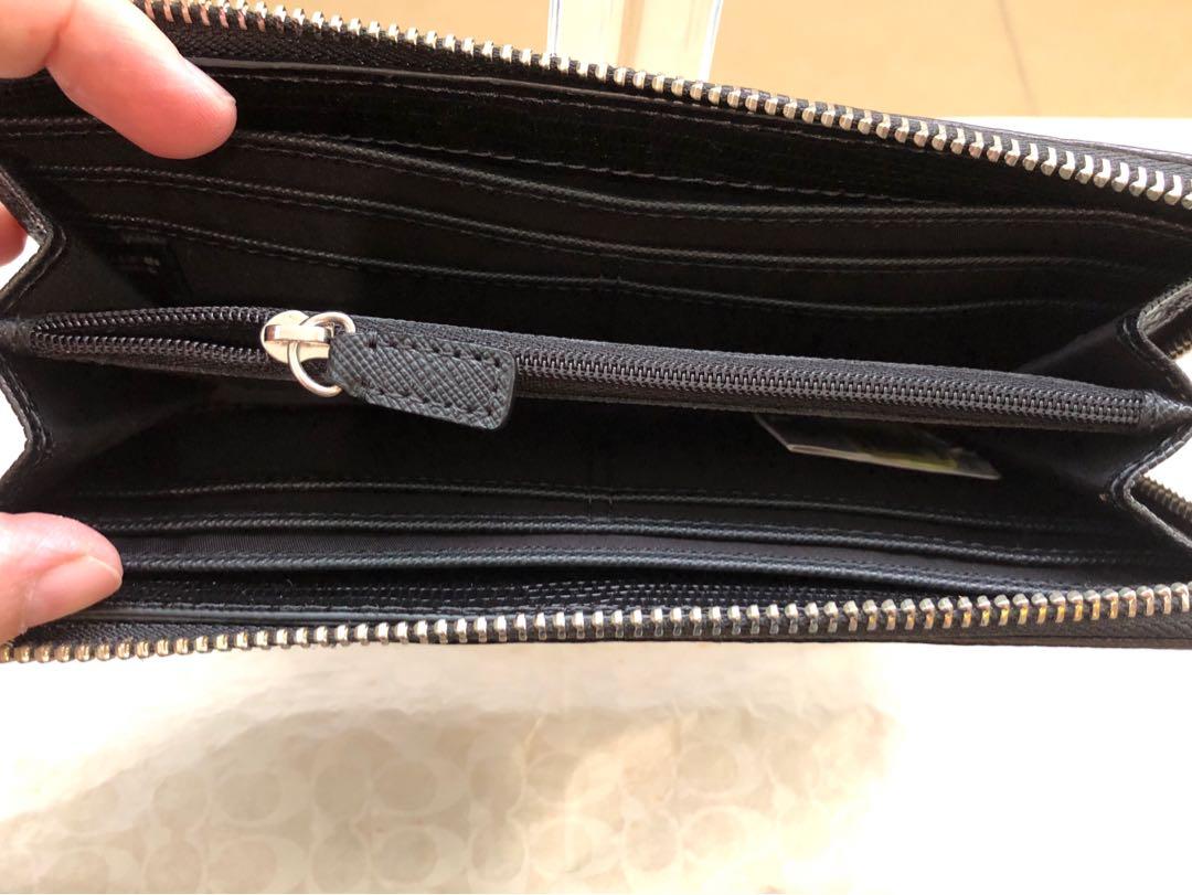 COACH JULIA OP ART SLIM ZIP WALLET 47379, Women's Fashion, Bags ...