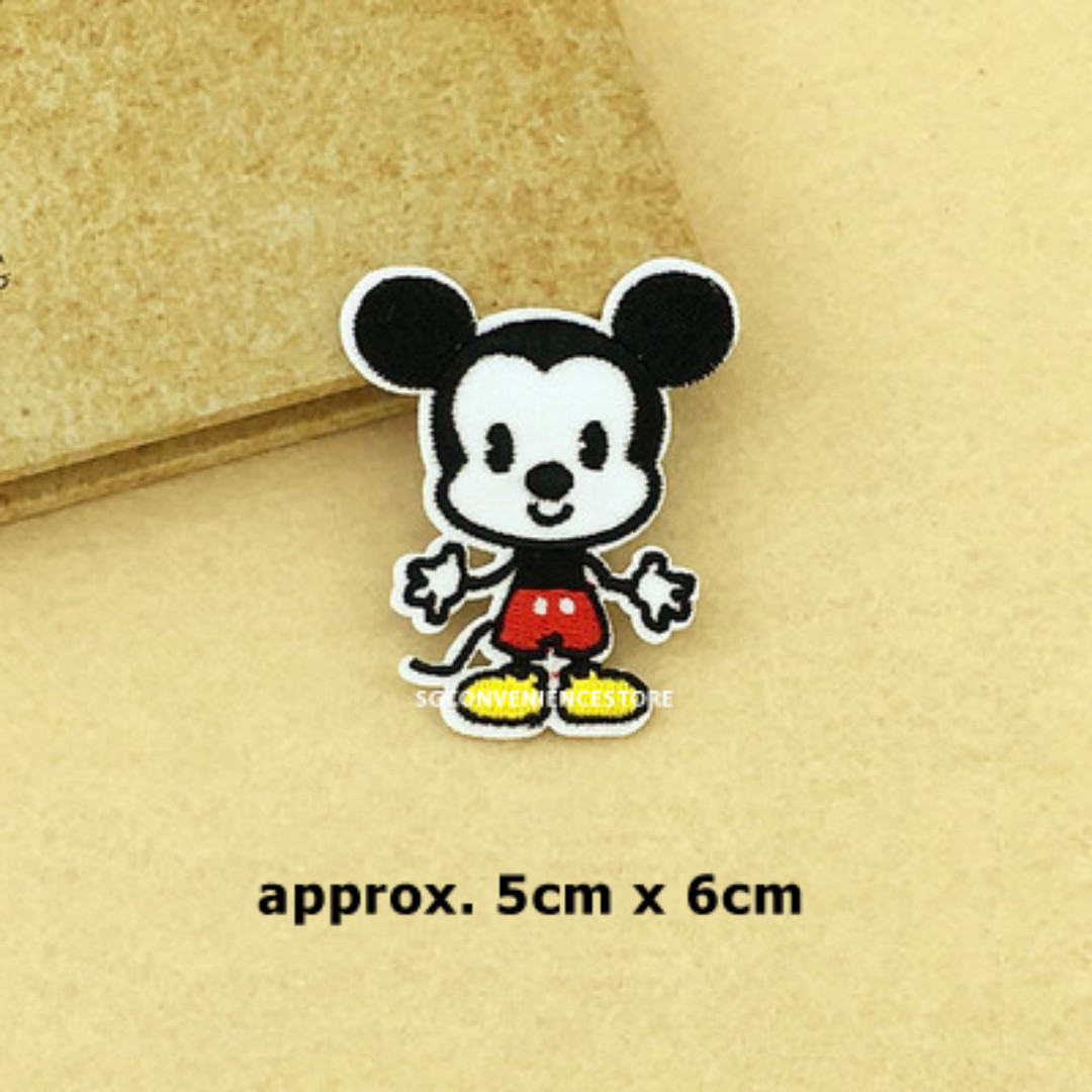 Disney Motif cheeky Mickey Mouse face embroidered patch Mickey Mouse ...