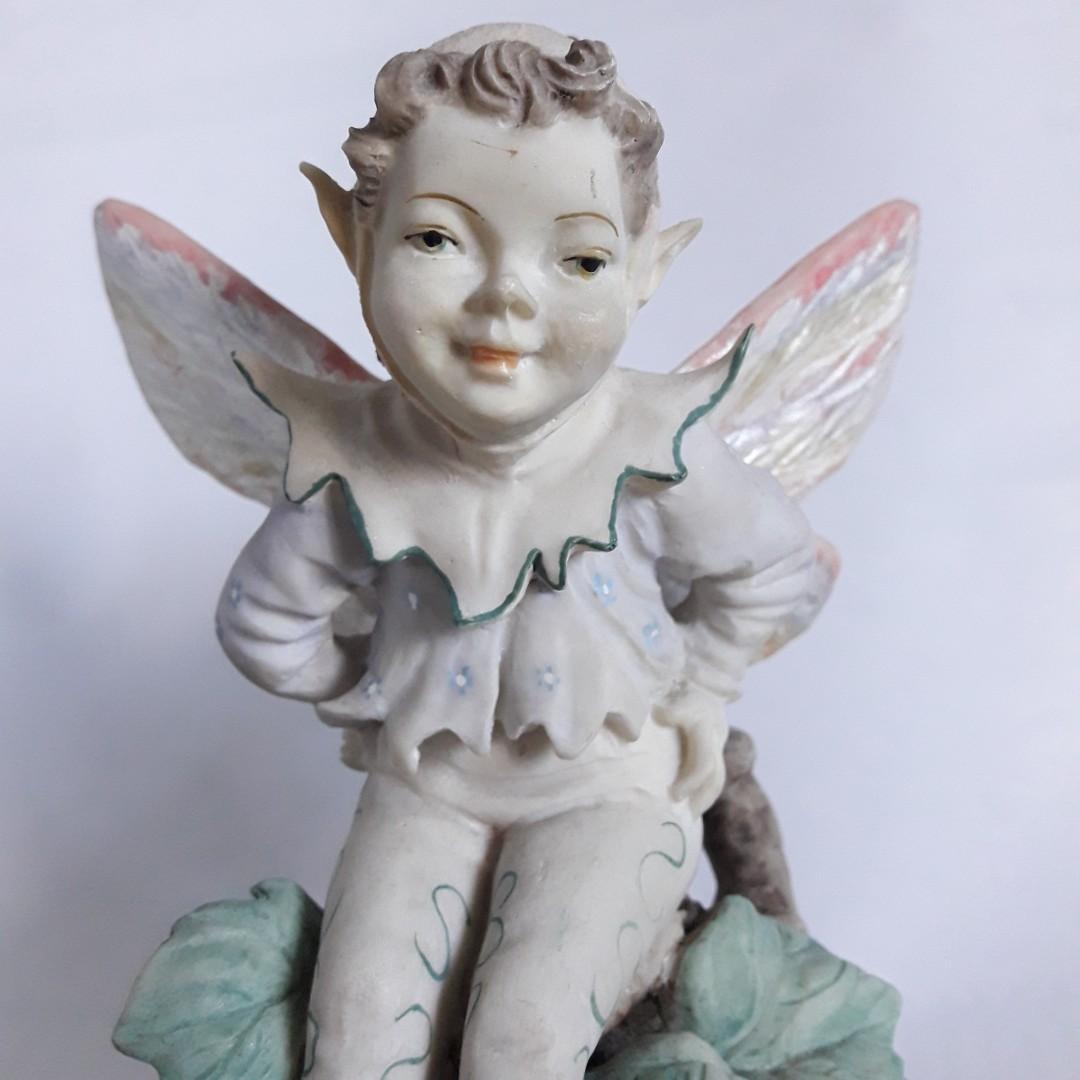 Ceramic pixie elf fairy figurine display, Furniture & Home Living, Home ...