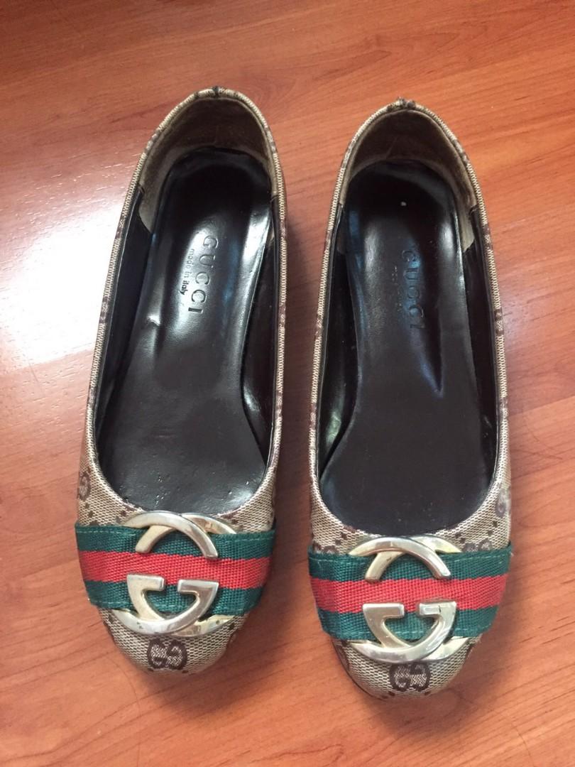 Gucci flats, Women's Fashion, Footwear, Loafers on Carousell