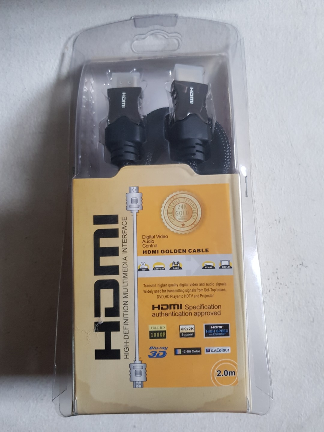 HDMI Golden Cable, Computers & Tech, Parts & Accessories, Cables ...