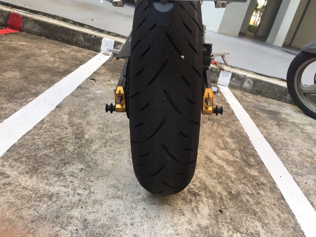 Honda CB150R Rear Chain Adjusters Spools, Motorcycles, Motorcycle ...