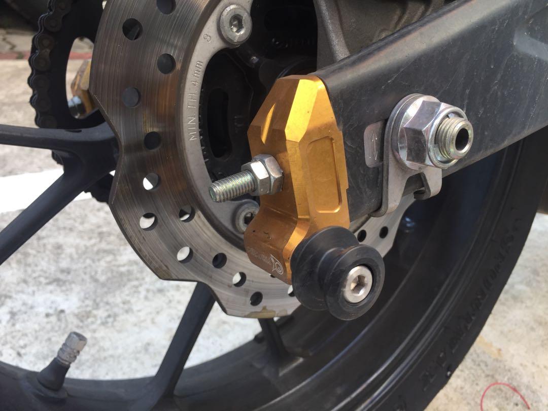 Honda CB150R Rear Chain Adjusters Spools, Motorcycles, Motorcycle ...