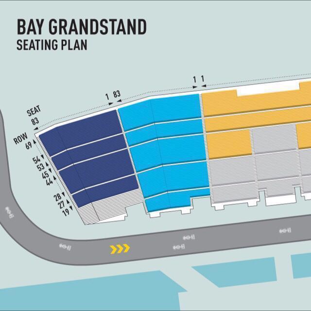 Last ticket: F1 Bay Grandstand! - light blue sector (great view ...