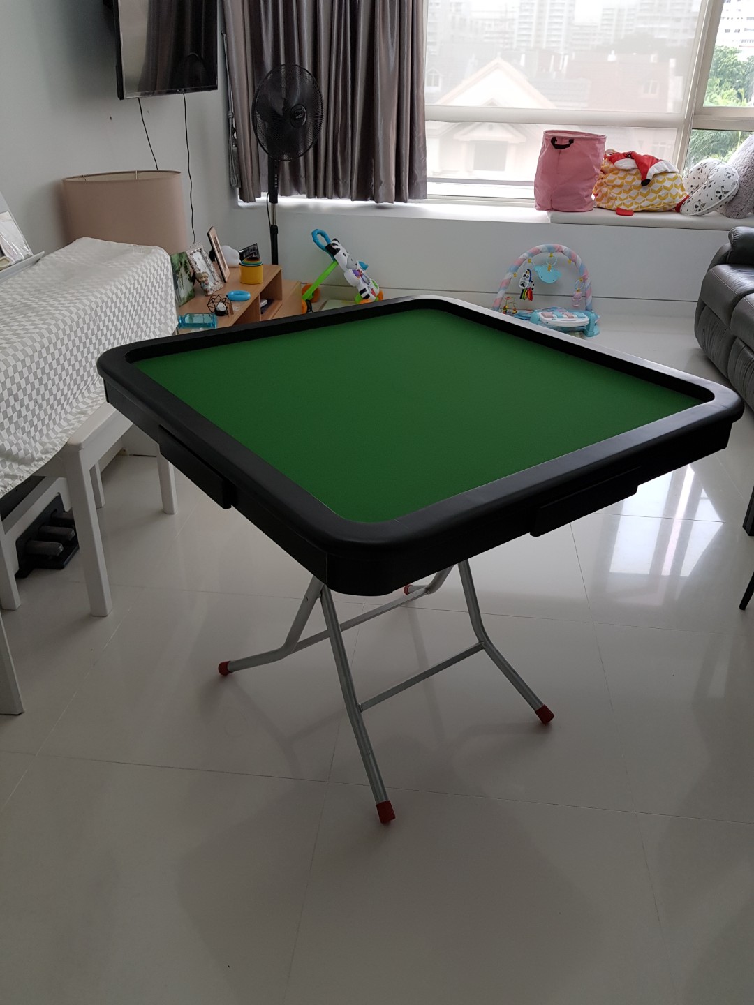 Mahjong Table (Classy, Good as New), Furniture & Home Living, Furniture ...