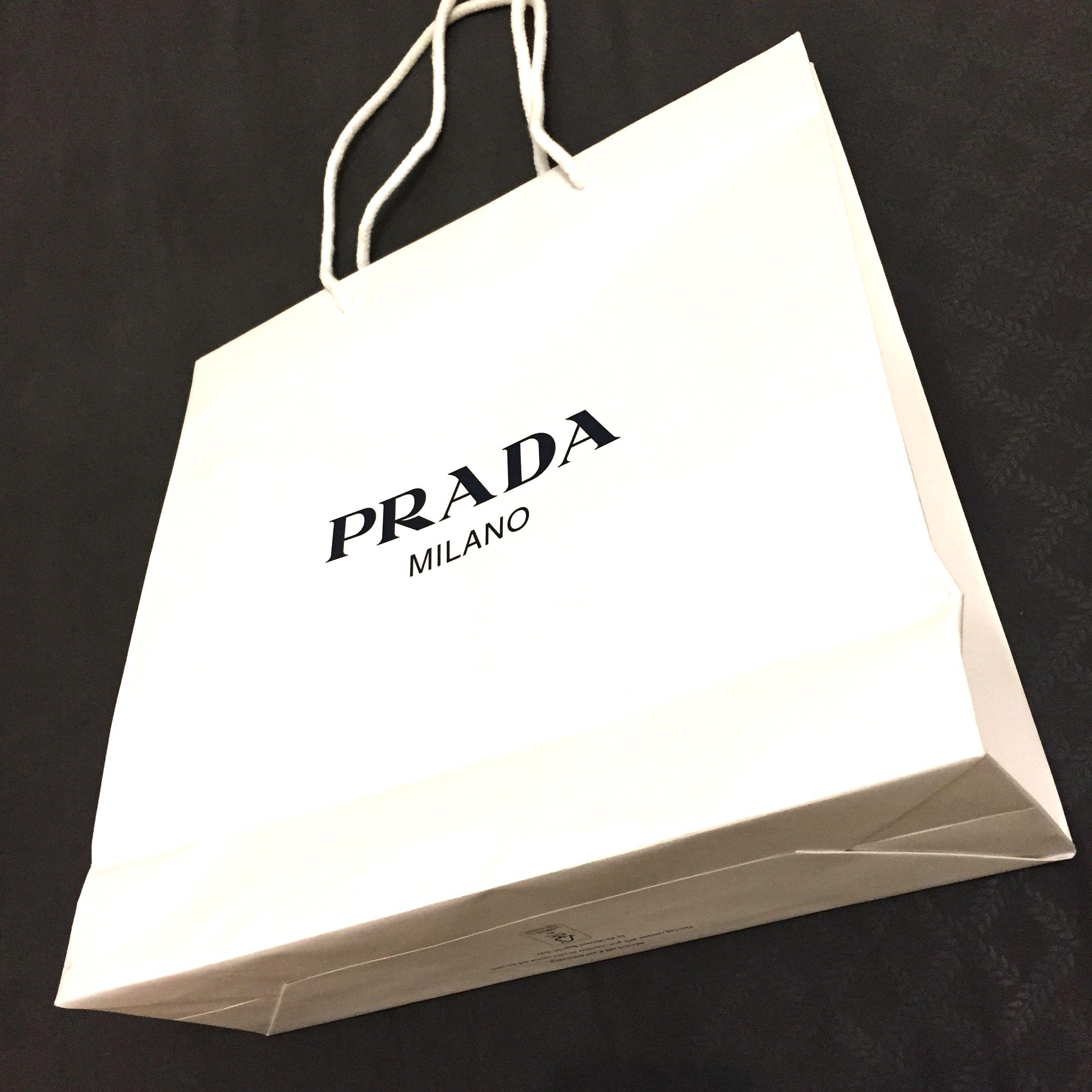 Prada Paper Bag 03, Luxury, Bags & Wallets on Carousell